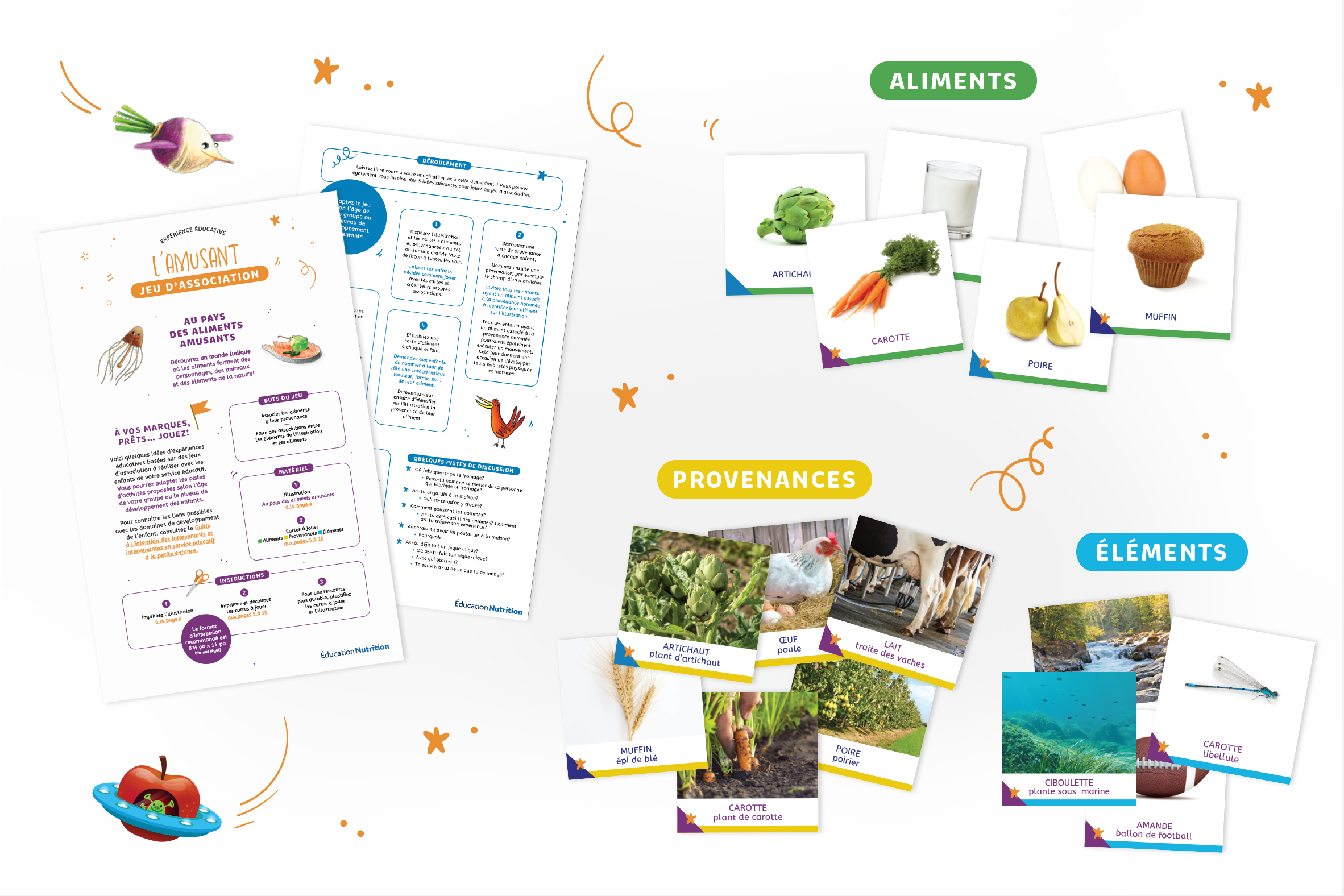 The fun matching game | Teach Nutrition Quebec