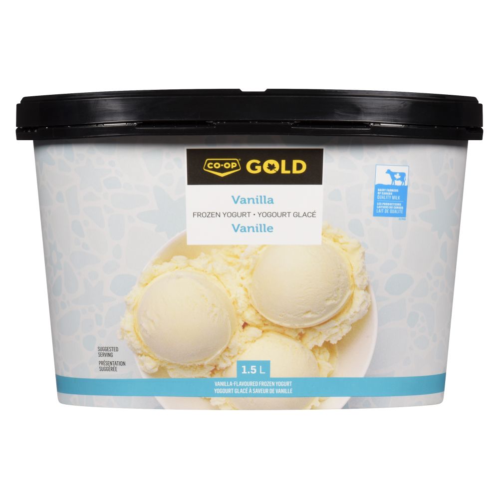 Co Op Gold Vanilla Frozen Yogurt 15l Canadian Goodness