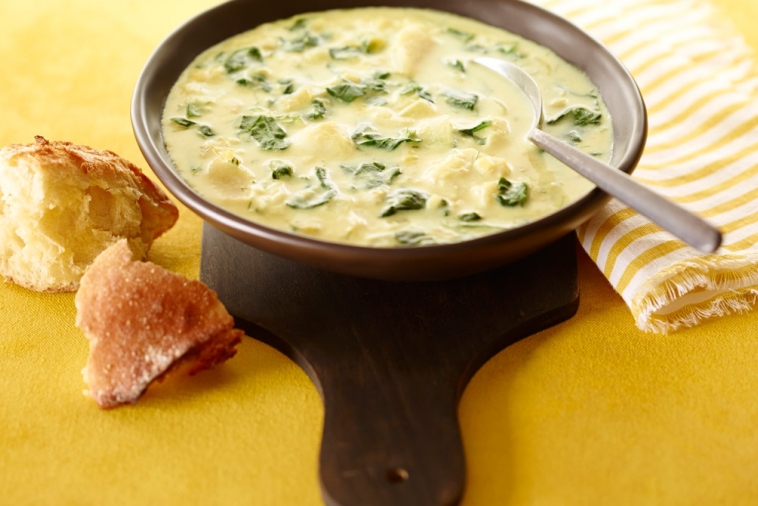 Hearty Fish Soup with Spinach | Canadian Goodness