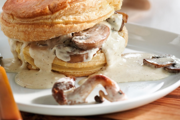 Mushrooms in Puff Pastry with Hazelnut Cream | Canadian Goodness