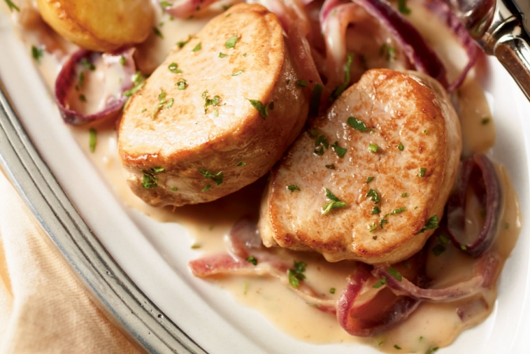 Pork Tenderloin with Red Onion Compote | Canadian Goodness