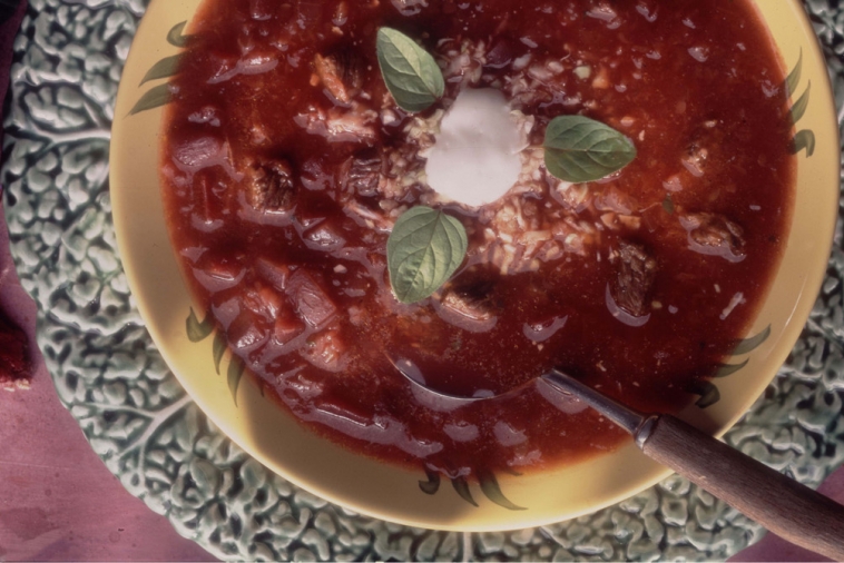 Cabbage and Beet Soup (Borscht) | Canadian Goodness