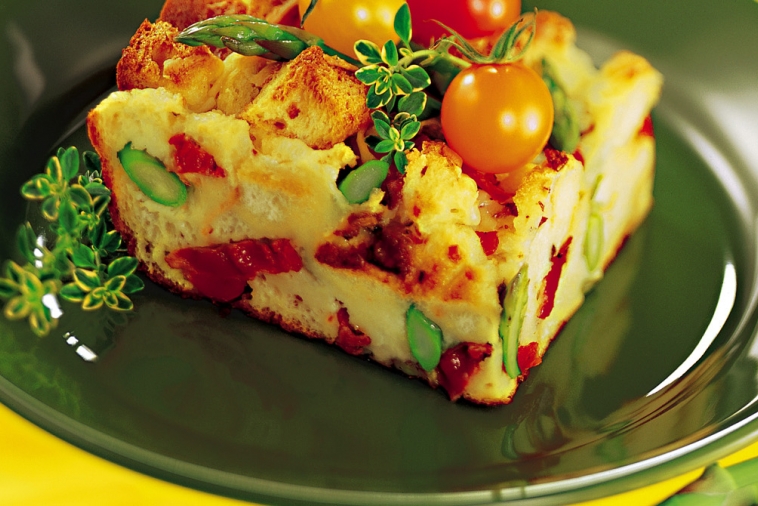 Spring Frittata with Asparagus and Bacon | Canadian Goodness