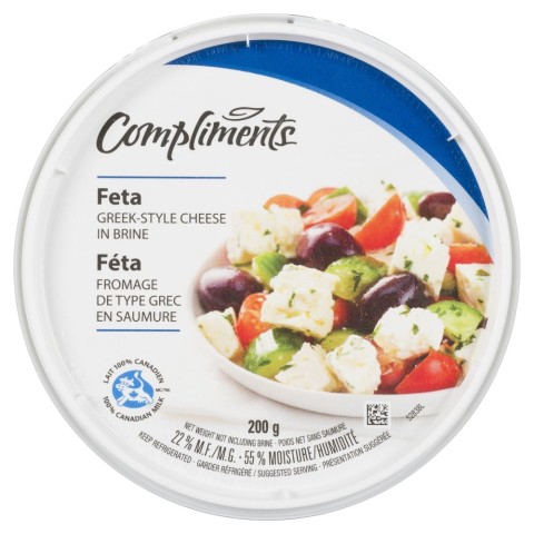 Compliments Feta In Brine 200g | Canadian Goodness
