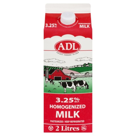 ADL Homogenized Milk 3.25% M.F. 2L | Canadian Goodness