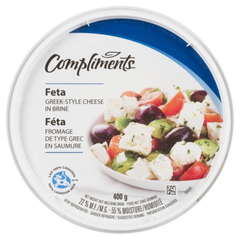 Compliments Feta In Brine 400g | Canadian Goodness