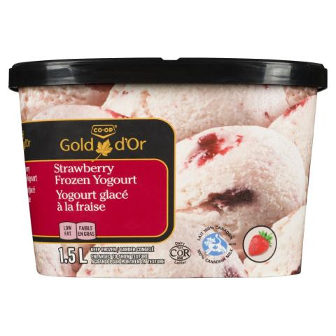 CO-OP Gold Strawberry Frozen Yogurt 1.5L | Canadian Goodness