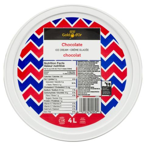CO-OP Gold Chocolate Ice Cream 4L | Canadian Goodness