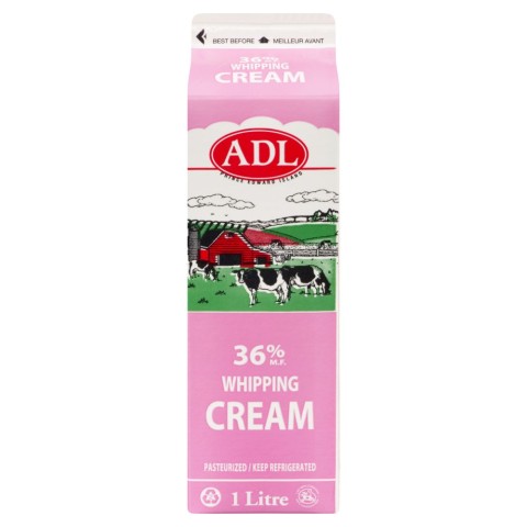 ADL Whipping Cream 36% M.F. 1L | Canadian Goodness