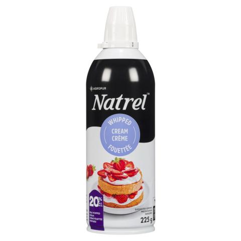 Natrel Real Whipped Cream 20% M.F. 225g | Canadian Goodness