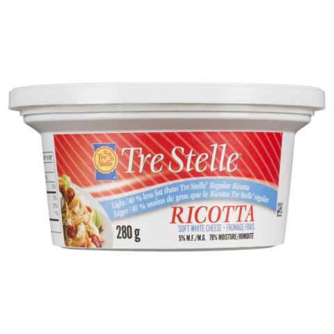 Tre Stelle Light Ricotta 280g | Canadian Goodness