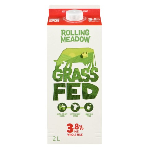Rolling Meadow Grass-Fed Whole Milk 3.8% M.F. 2L | Canadian Goodness