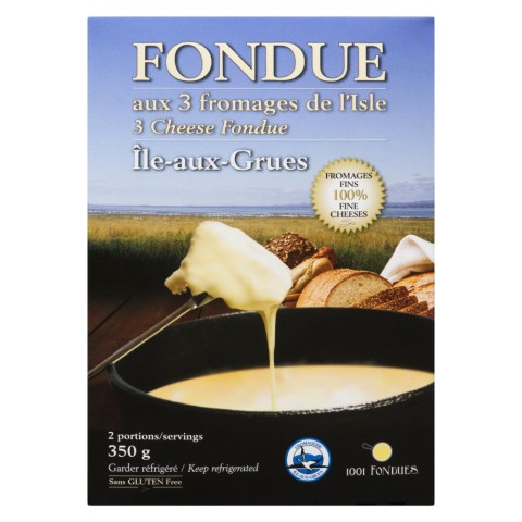 1001 Fondues Isle-aux-Grues 3 Cheese Fondue 350g | Canadian Goodness