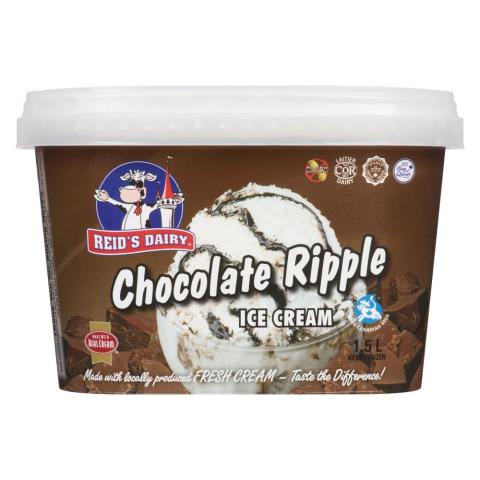 Reid's Dairy Chocolate Ripple Ice Cream 1.5L | Canadian Goodness