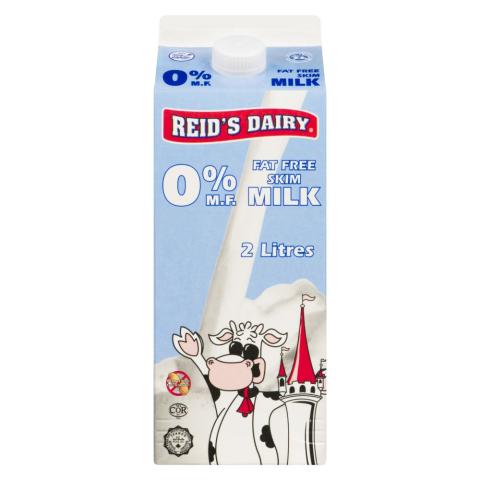 Reid's Dairy Skim Milk 0% M.F. 2L | Canadian Goodness
