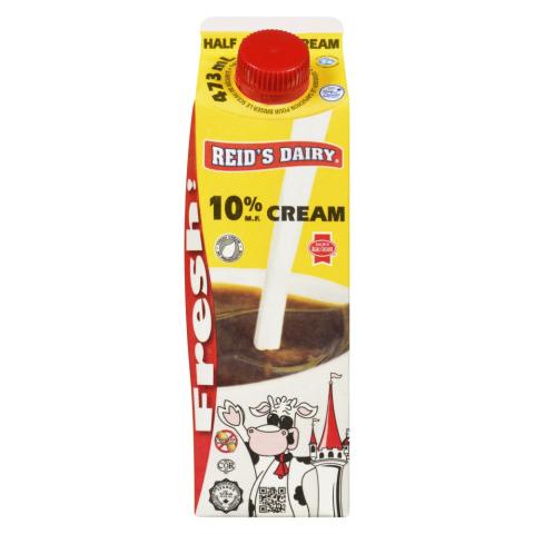 Reid's Dairy Cream 10% M.F. 473ml | Canadian Goodness