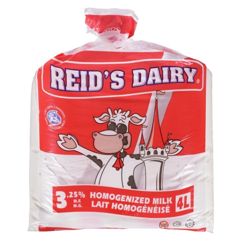 Reid's Dairy Homogenized Milk 3.25% M.F. 4L | Canadian Goodness