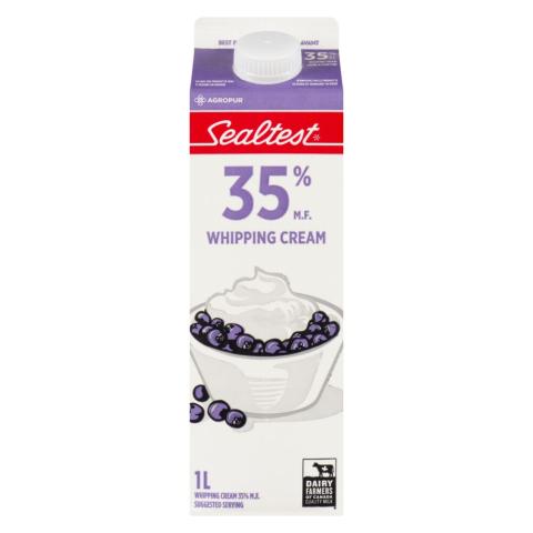 Sealtest Whipping Cream 35% M.F. 1L | Canadian Goodness
