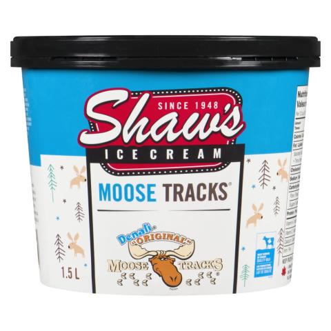 Shaw's Ice Cream Moose Track Ice Cream 1.5L | Canadian Goodness