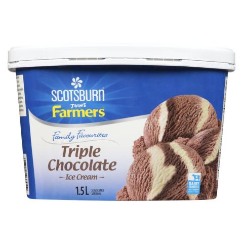 Scotsburn Joins Farmers Triple Chocolate Ice Cream 1.5L | Canadian Goodness
