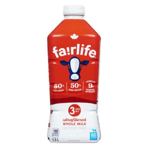 Fairlife Lactose Free Ultrafiltered Whole Milk 3.25% M.F. 1.5L ...