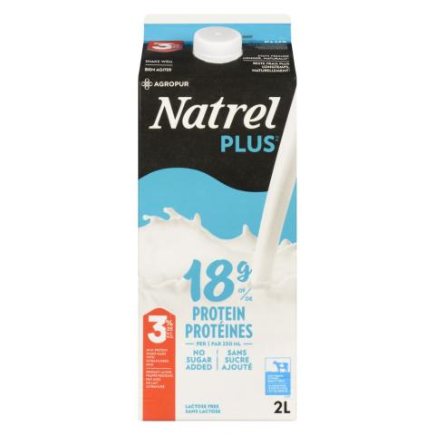 Natrel Plus Lactose Free Milk Protein Shake 3.25% M.F. 2L | Canadian ...