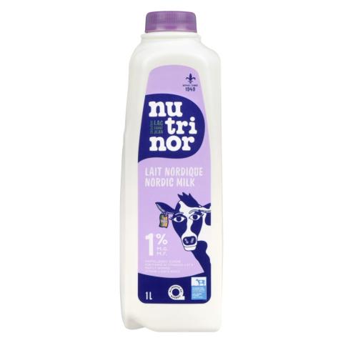 Nutrinor Nordic Partly Skimmed Milk 1% M.F. 1L | Canadian Goodness