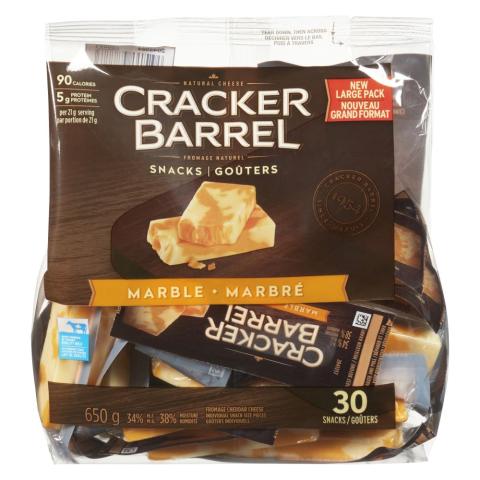 Cracker Barrel Marble Cheddar Snacks 650g | Canadian Goodness