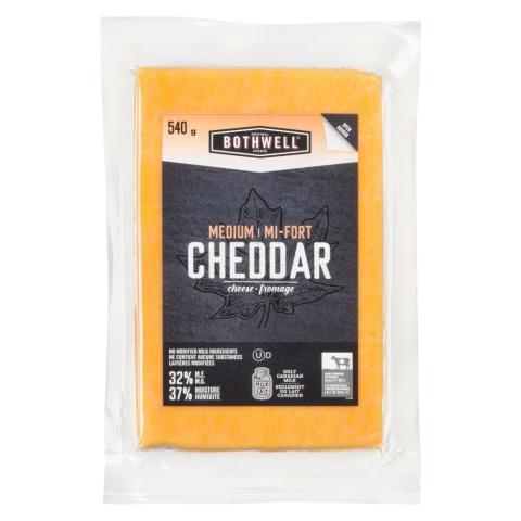Bothwell Cheese Medium Coloured Cheddar 540g | Canadian Goodness
