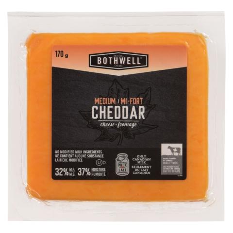 Bothwell Cheese Medium Coloured Cheddar 170g | Canadian Goodness