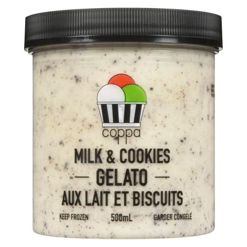 Coppa Milk & Cookies Gelato 500ml | Canadian Goodness