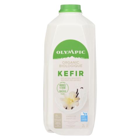 Olympic Organic Probiotic Grassfed Vanilla Kefir 1% M.F. 2L | Canadian ...