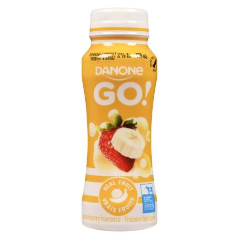 Go! Strawberry Drinkable Yogurt 2% M.F. 190ml | Canadian Goodness