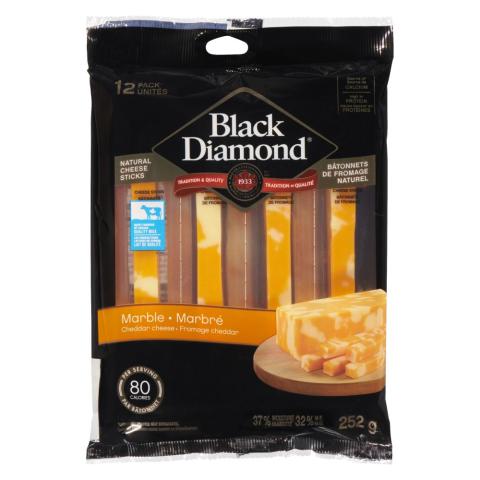 Black Diamond Marble Cheddar Sticks 252g | Canadian Goodness