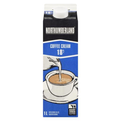 Northumberland Coffee Cream 18% M.F. 1L | Canadian Goodness