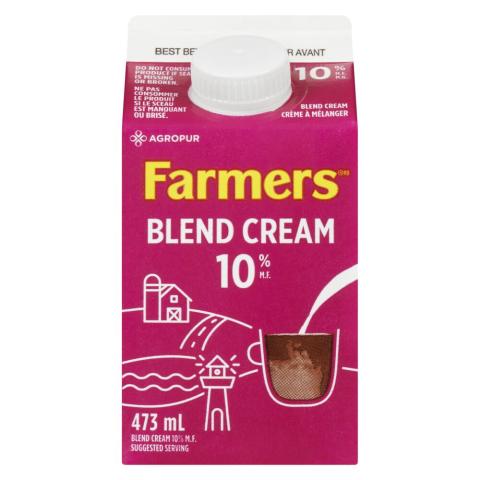 Farmers Blend Cream 10% M.F. 473ml | Canadian Goodness