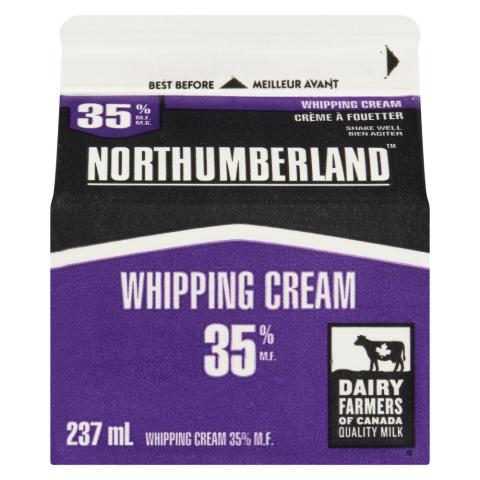Northumberland Whipping Cream 35% M.F. 237ml | Canadian Goodness