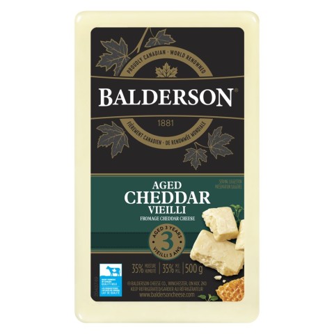 Balderson Cheddar Aged 3 Years 500g | Canadian Goodness