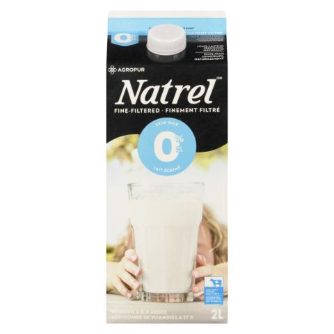 Natrel Fine-Filtered Skim Milk 0% M.F. 2L | Canadian Goodness