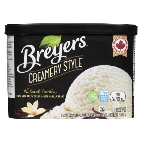 Breyers Natural Vanilla Ice Cream 1.66L | Canadian Goodness