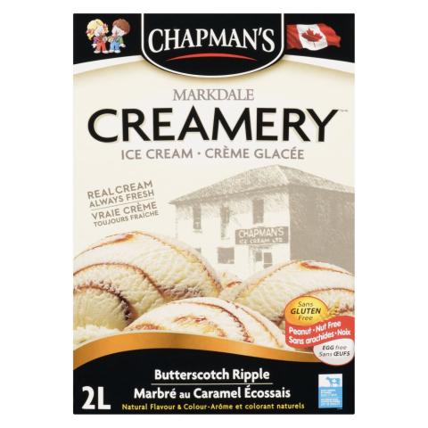 Chapman's Markdale Creamery Butterscotch Ripple Ice Cream 2L | Canadian ...