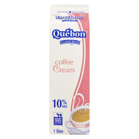 Québon Coffee Cream 10% M.F. 1L | Canadian Goodness