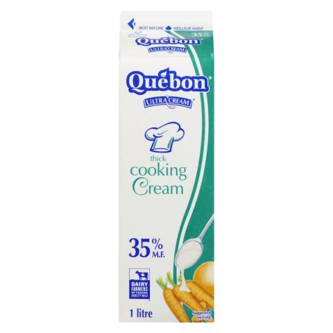 Québon Cooking Cream 35% M.F. 1L | Canadian Goodness