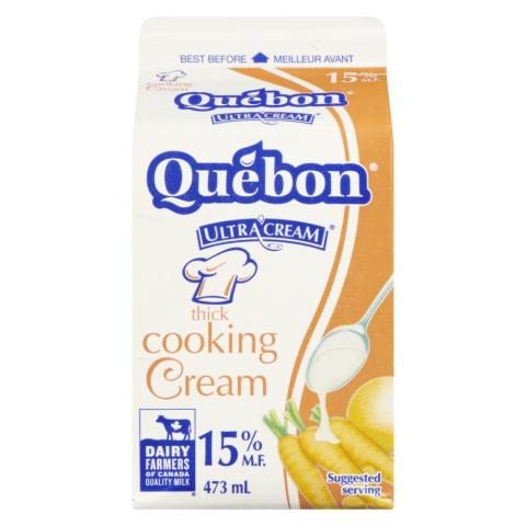 Québon Cooking Cream 15% M.F. 473ml | Canadian Goodness