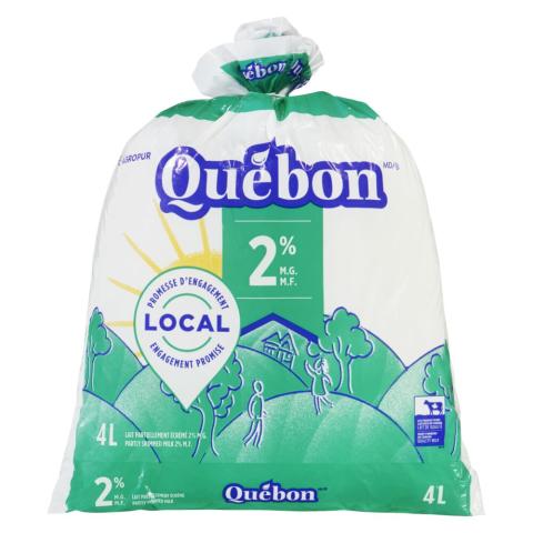 Québon Partly Skimmed Milk 2% M.F. 4L | Canadian Goodness