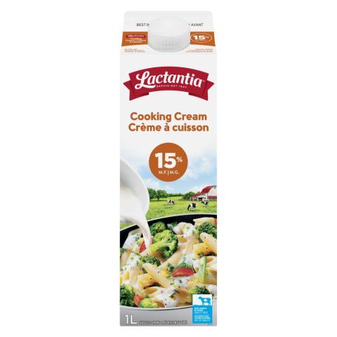 Lactantia Cooking Cream 15% M.F. 1L | Canadian Goodness