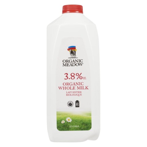 Organic Meadow Organic Whole Milk 3.8% M.F. 2L | Canadian Goodness