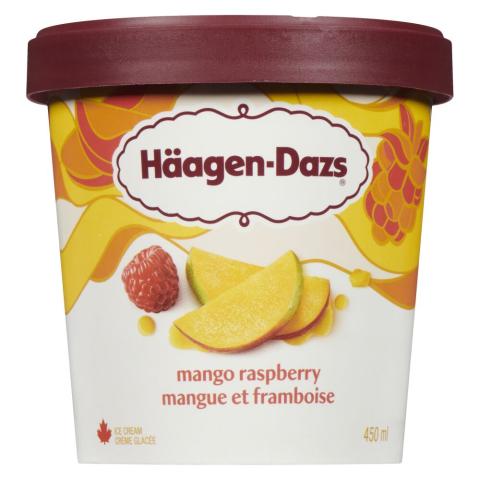 Häagen-Dazs Mango Raspberry Ice Cream 450ml | Canadian Goodness
