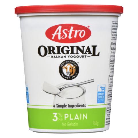 Astro® Original Balkan Yogurt Plain 3% M.F. 750g | Canadian Goodness