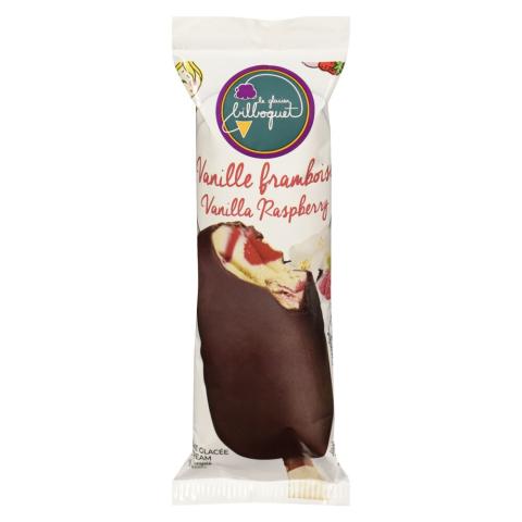 Le glacier bilboquet Vanilla-Raspberry Ice Cream Bars 88ml | Canadian ...